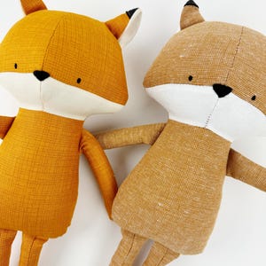 Fox Doll Sewing Pattern, Mini Softie Pattern, Fox Sewing Pattern ...