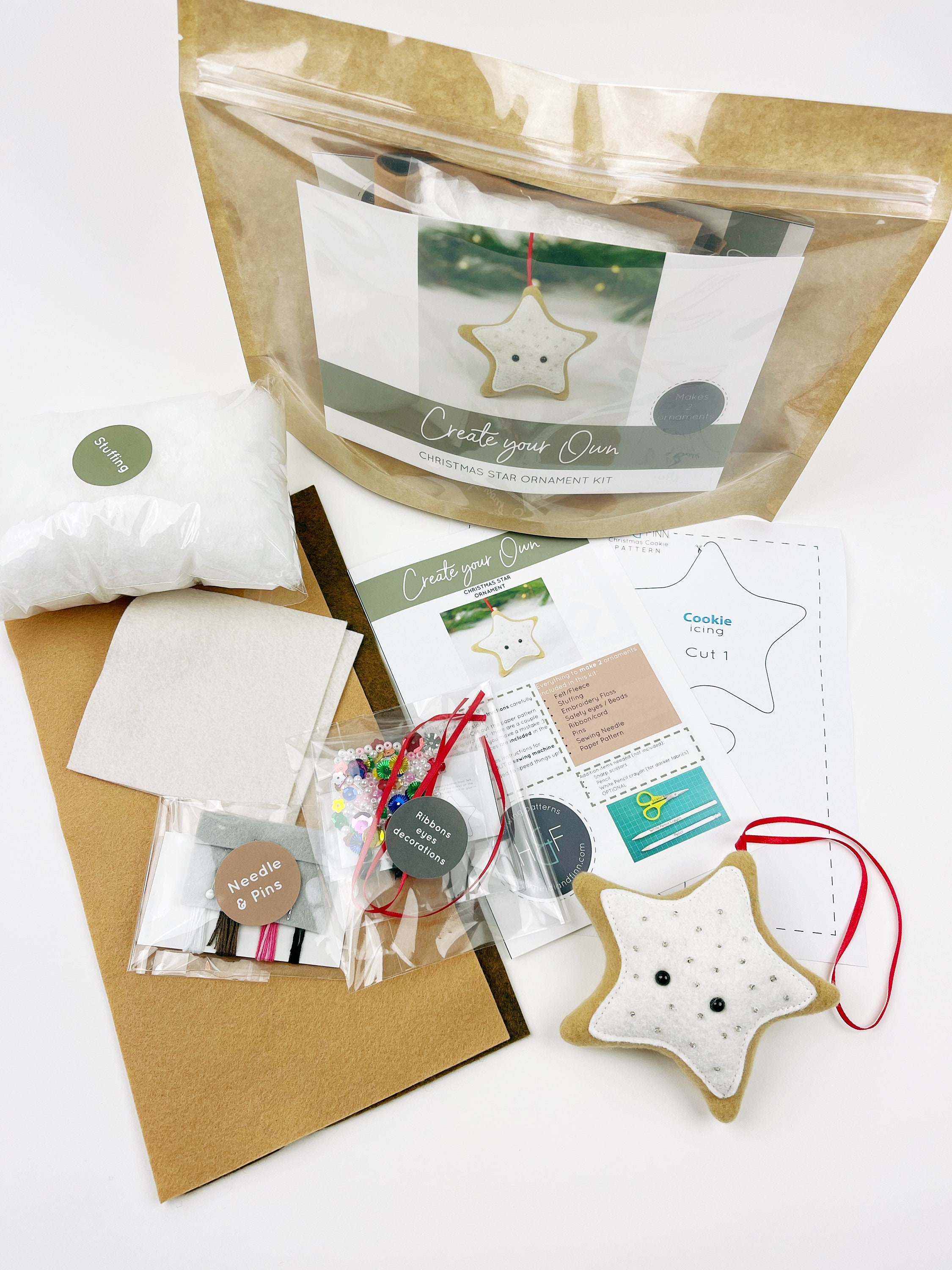 Star Sewing Pattern and Kit FULL Sewing Kit Make Your Own - Etsy