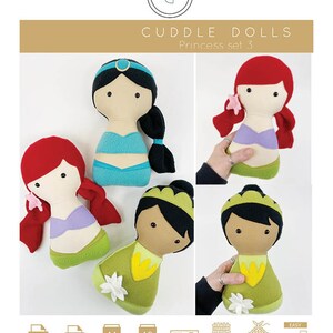 Princess Doll Pattern, Cuddle Doll Pattern, Sewing Pattern, Soft Doll ...