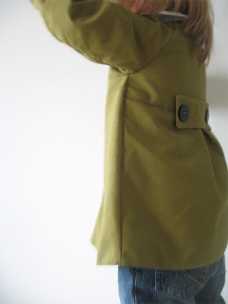Chic Everyday Coat Pattern and Tutorial PDF 12M-6T Easy Sew Epattern ...