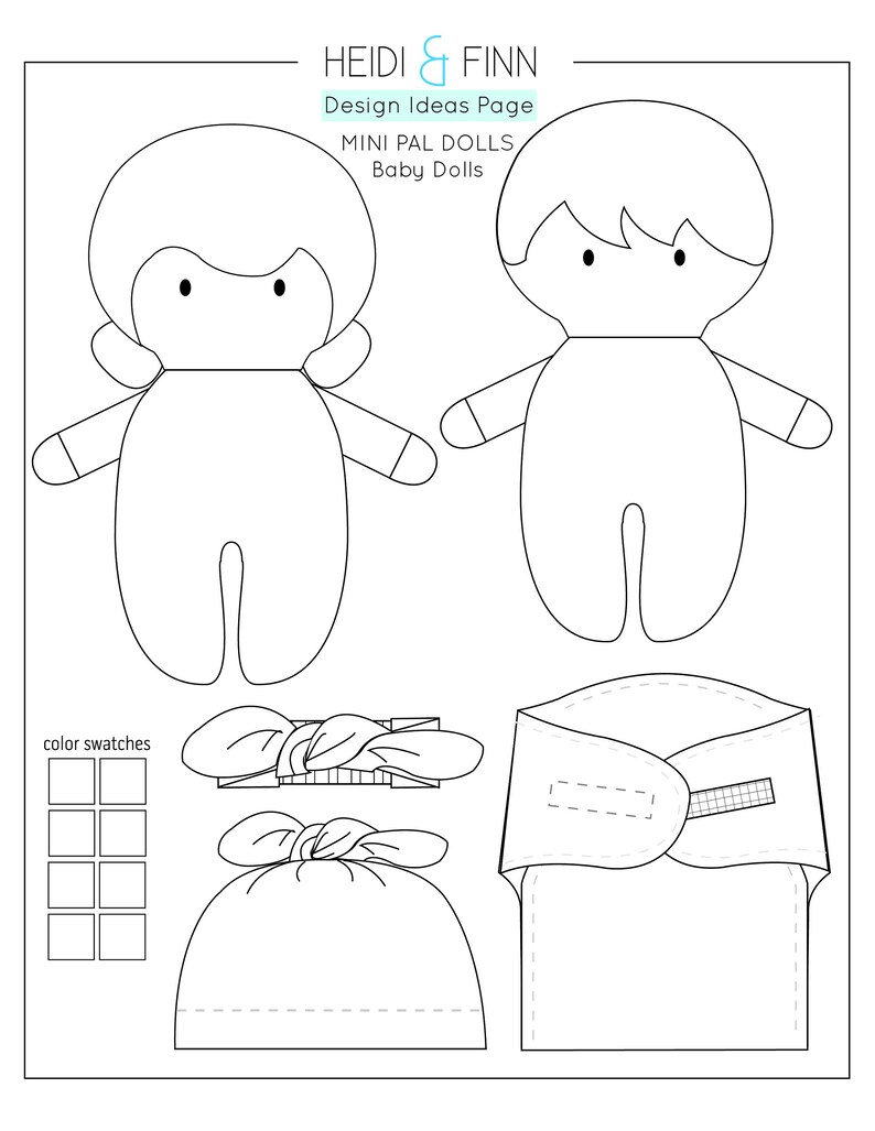 Mini Pal Baby Doll Sewing Pattern Pdf Sewing Pattern Tiny - Etsy