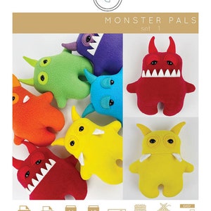 Monster Sewing Pattern, Monster Plush Toy, Mini Monster PDF Sewing ...