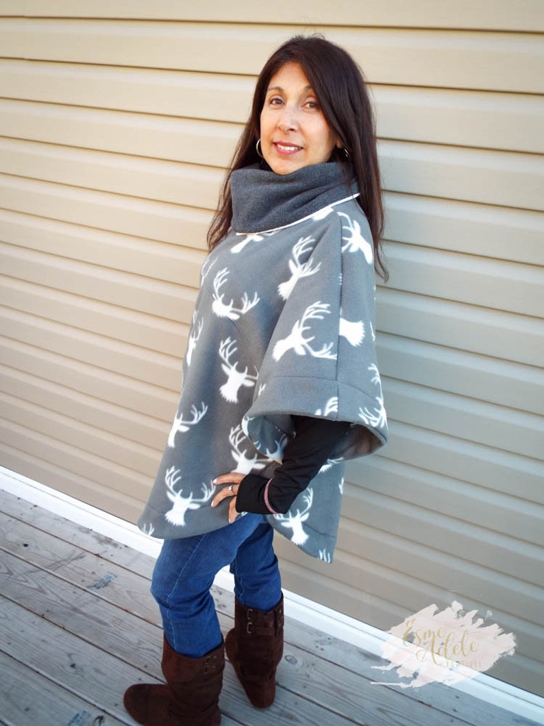 Veritas Cape, Poncho Sewing Pattern, Adult Poncho Sewing Pattern, Cape ...