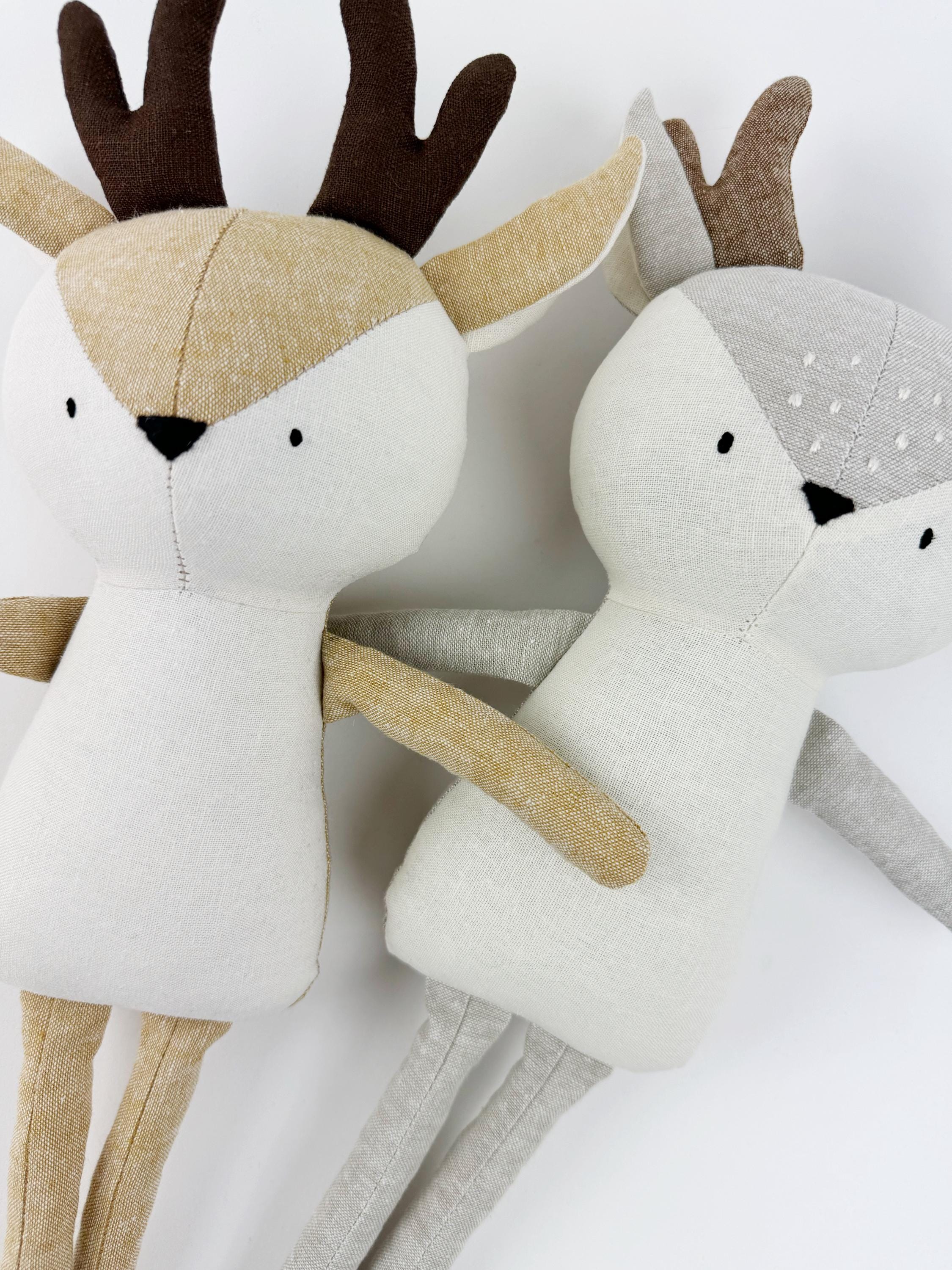 Animal Doll Sewing Pattern, Mini Softie BUNDLE Patterns, Deer Sewing ...