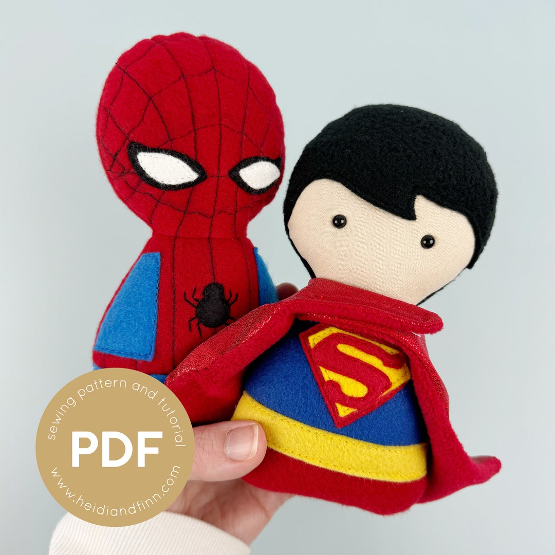 MINI Cuddle Dolls, Superhero Doll Pattern, Doll Sewing Pattern, Soft Doll Pattern, Pdf Sewing ...
