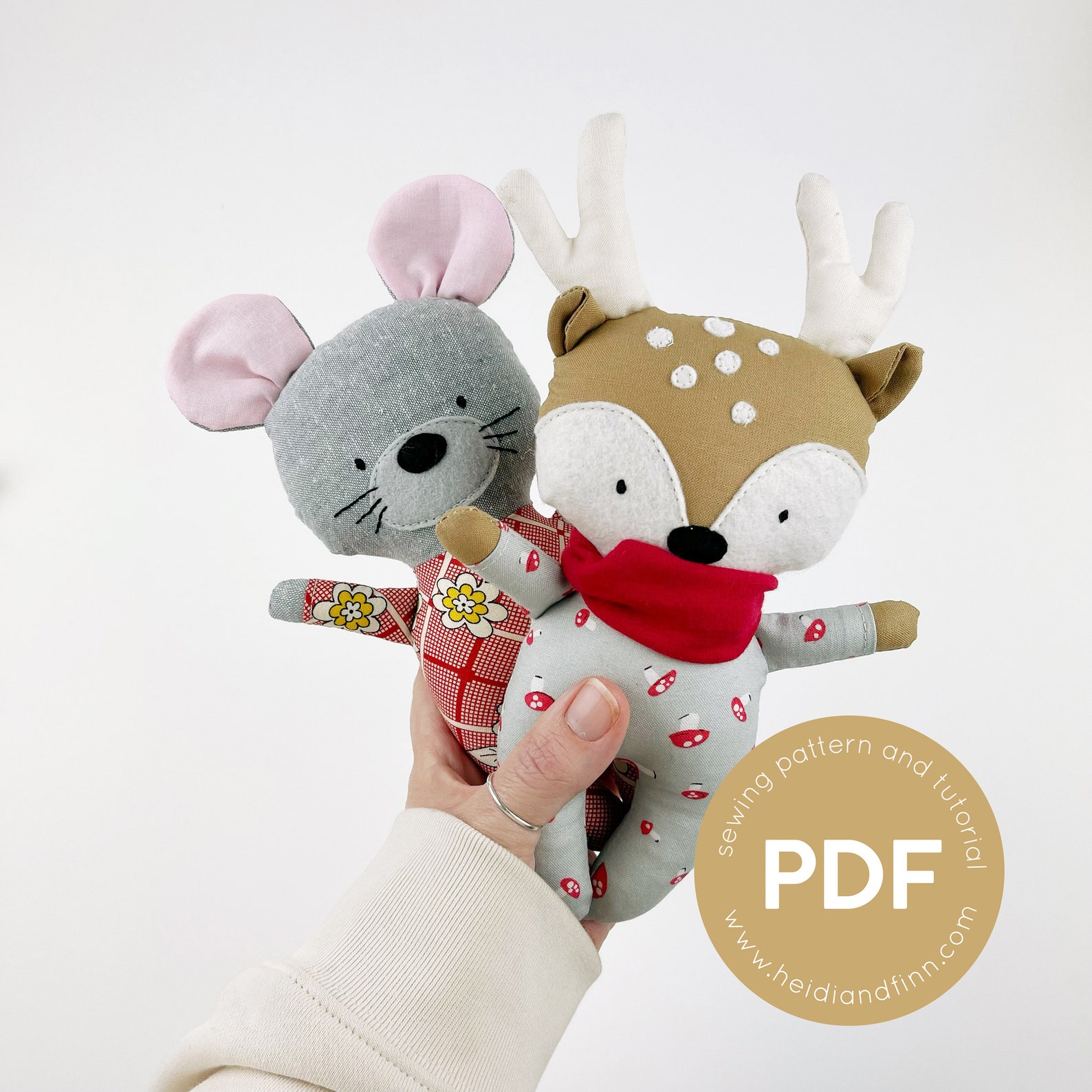Mini Pal Baby Doll Baby Animal Sewing Pattern Deer Doll - Etsy
