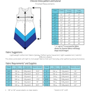 Chevron Dress Sewing Pattern, Pdf Pattern Tutorial, PDF Sewing, 12m-12y ...