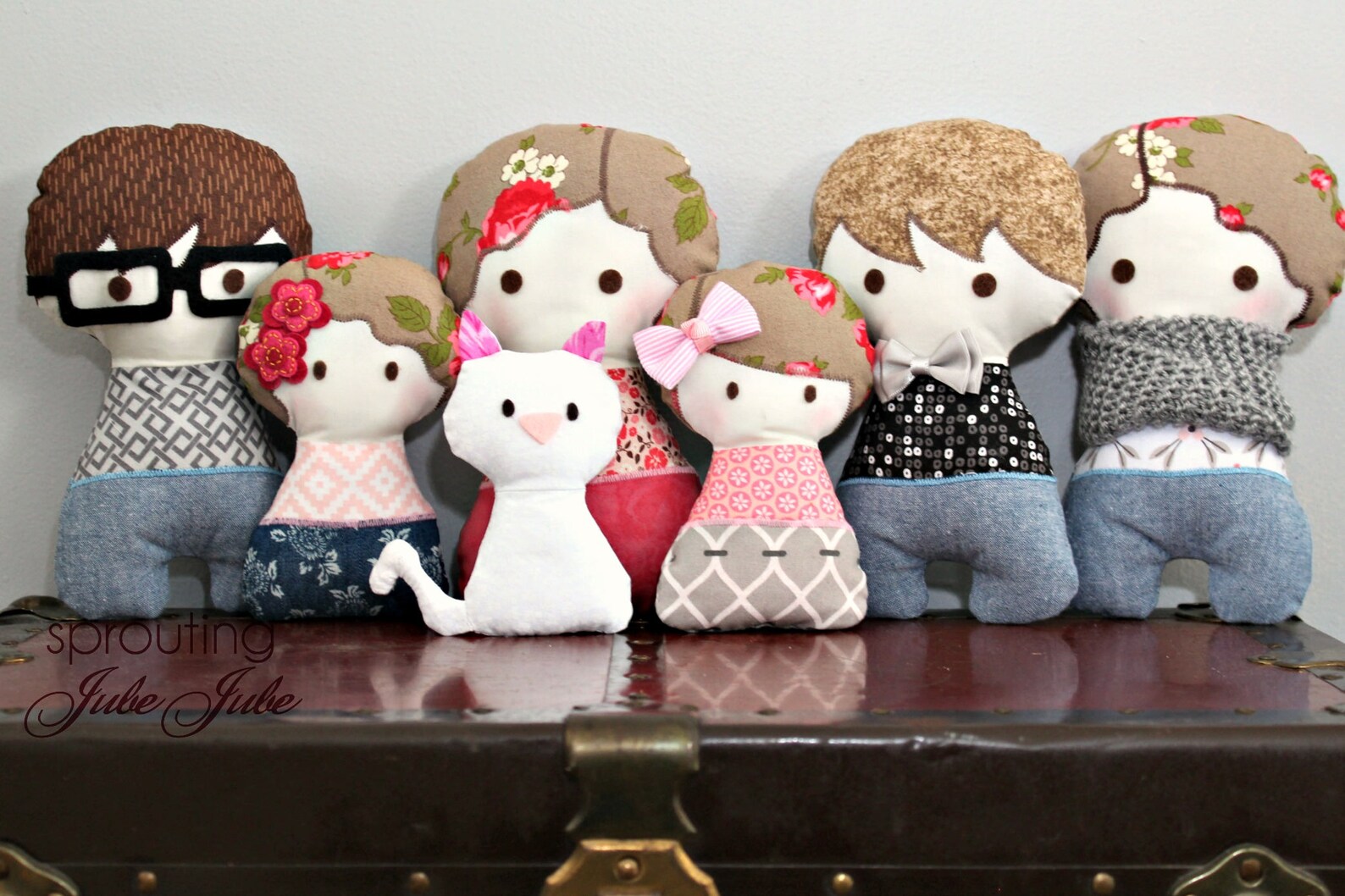 Mini Pals FAMILY PORTRAIT Soft Rag Doll Pdf Sewing Pattern Toy - Etsy ...