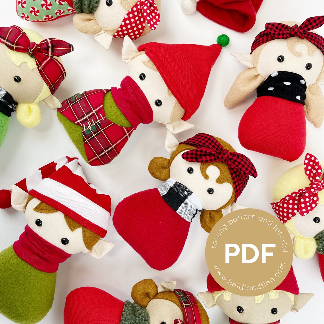 MINI Elf Dolls, Elf Doll Sewing Pattern, Doll Pdf Sewing Pattern, Soft ...