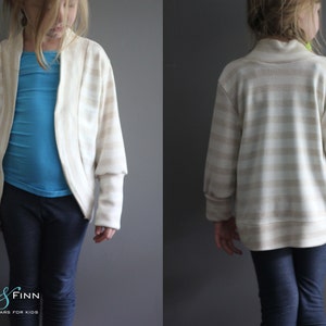 Slouchy Cardigan Pattern, Sewing Pattern and Tutorial, PDF Pattern ...