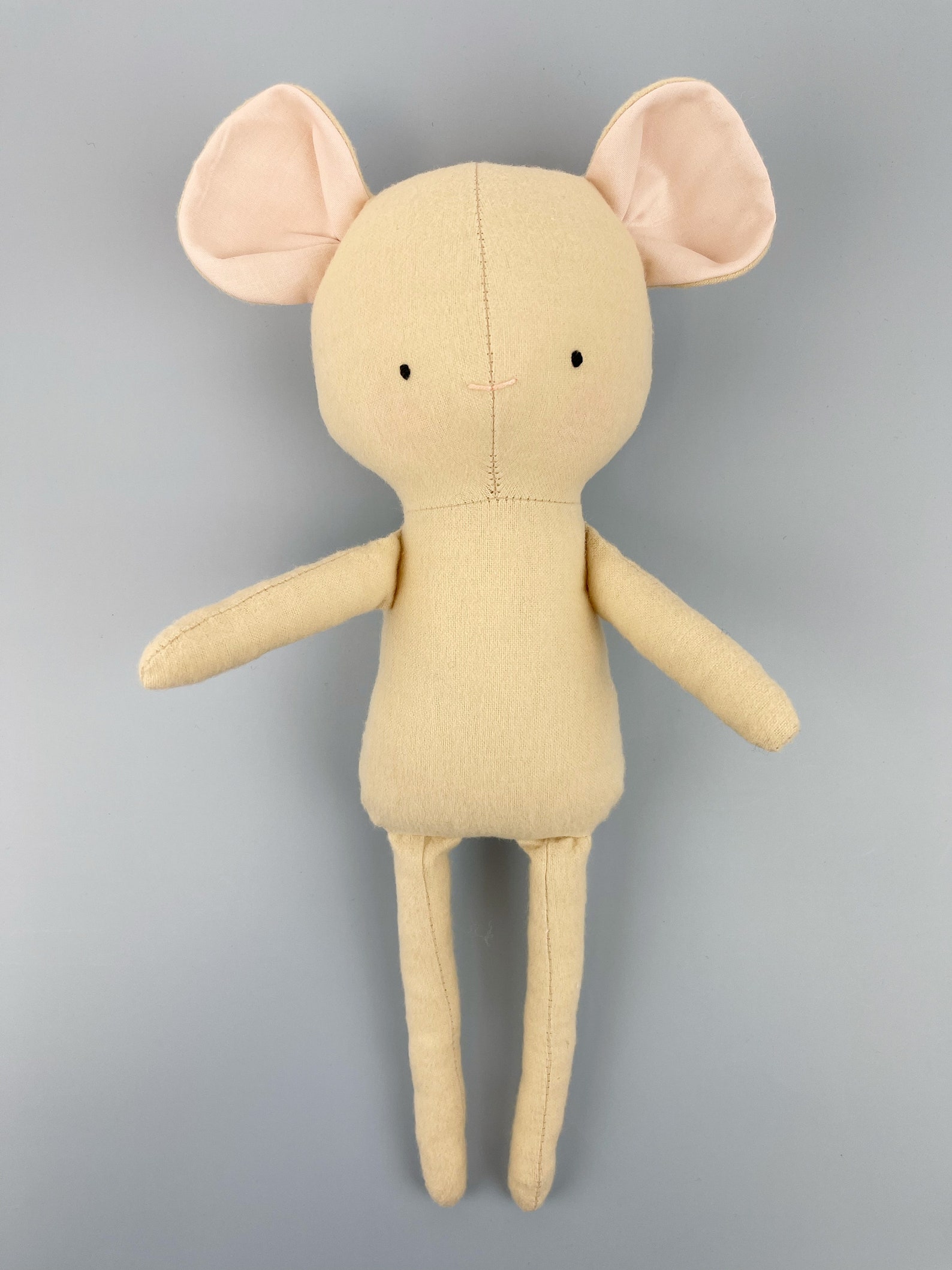 Mouse Doll Sewing Pattern, Mini Softie Pattern, Mouse Sewing Pattern ...