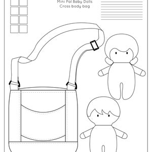 Child Cross Body Bag Pattern, Backpack Sewing Pattern, Messenger Bag ...