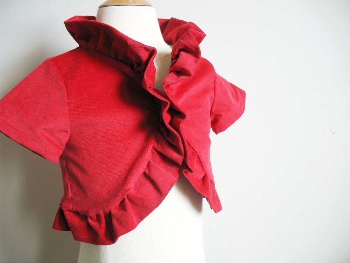 Ruffle Bolero Pattern and Tutorial PDF 12m-5t Perfect for the - Etsy