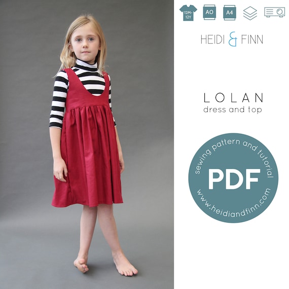 LOLAN Dress and Top Dress PDF Pattern Turtleneck Sewing - Etsy