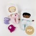 Astronaut Doll Sewing Pattern, Alien Doll Pattern, Tiny Doll Sewing ...