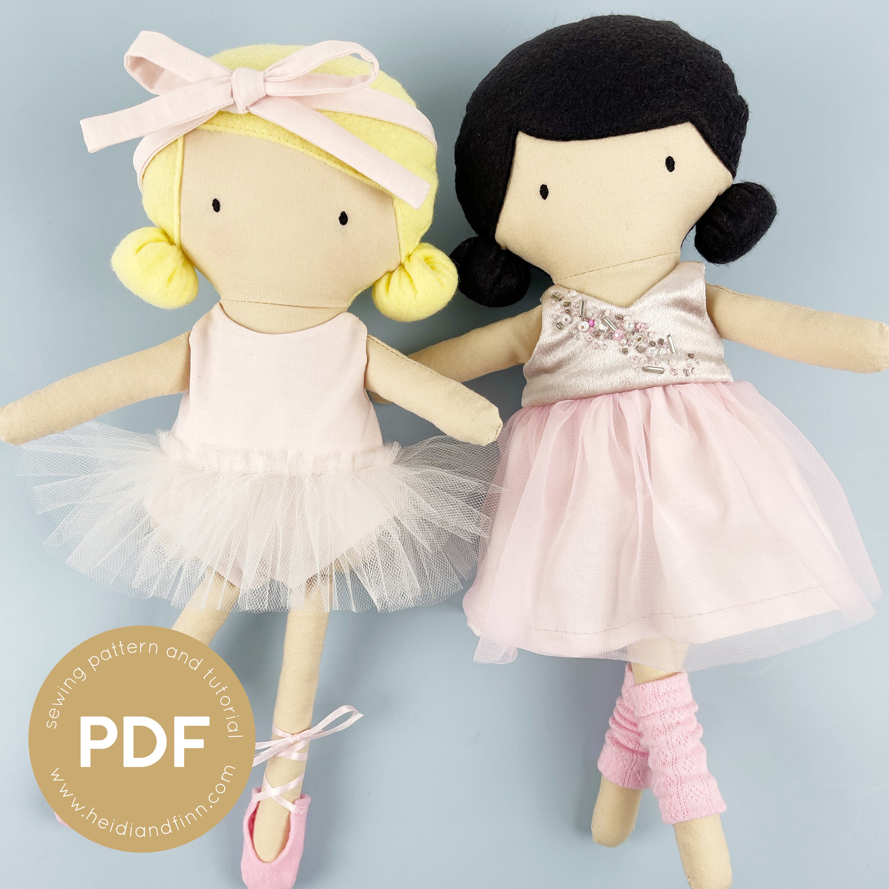 Mini Pals Dress up Set 12, TINY DANCER, Doll Clothing Pattern, Doll ...