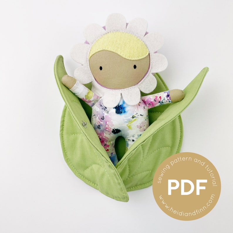Flower Baby Doll Sewing Pattern Toy Pdf Sewing Pattern Tiny - Etsy