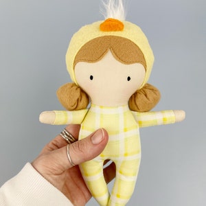 Spring Baby Doll Sewing Pattern, Toy Pdf Sewing Pattern, Tiny Doll ...