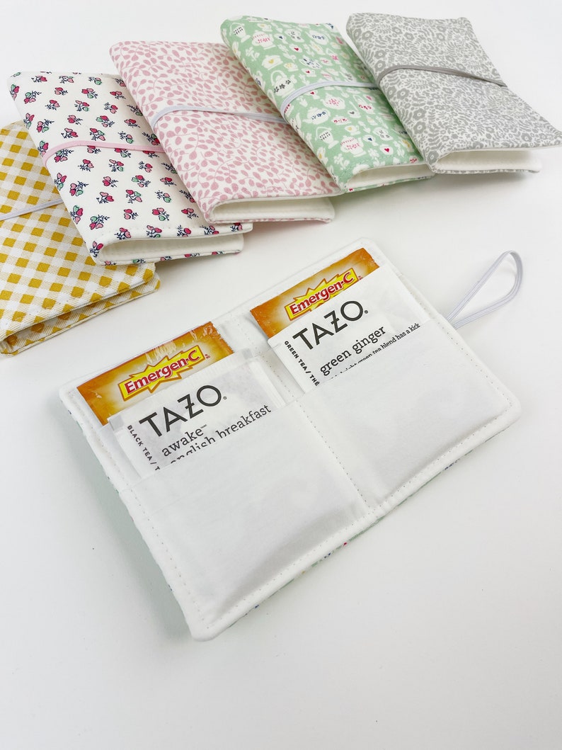 TEA & DRINK Wallet, Tea Wallet Sewing Pattern, Travel Tea Case, Travel ...