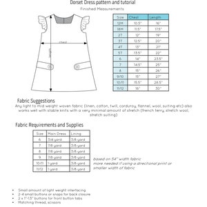 Dorset Dress Sewing Pattern, PDF Sewing Pattern, Easy Dress Pattern ...