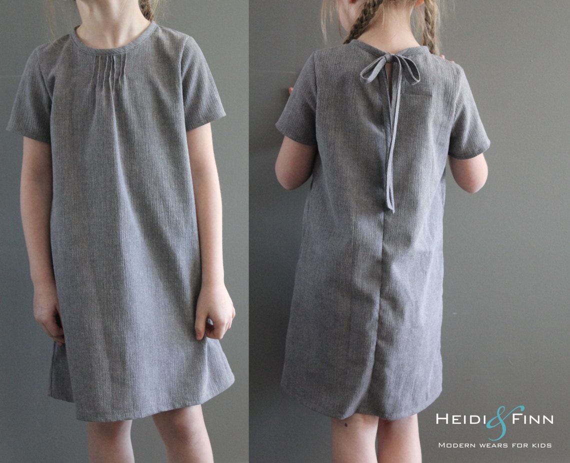 Pintuck Blouse and Dress PDF Pattern and Tutorial 12m-12y EASY | Etsy