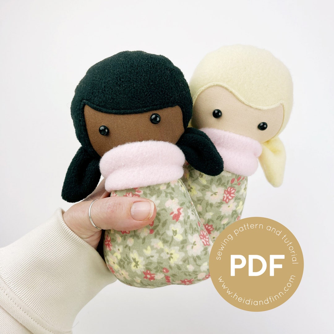 MINI Cuddle Dolls, Cuddle Doll Pattern, Doll Pdf Sewing Pattern, Soft ...