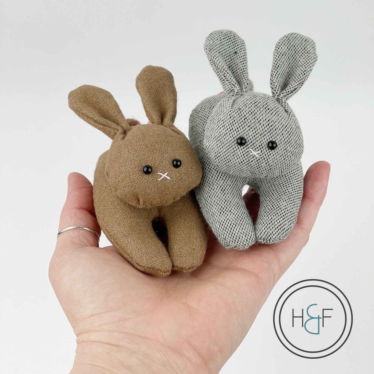 Bitty Bunnies Sewing Pattern Bunny Sewing Pattern Tiny | Etsy