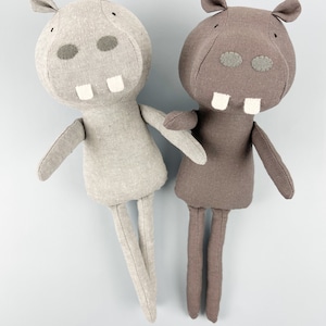 Hippo Doll Sewing Pattern, Mini Softie Pattern, Hippo Sewing Pattern ...