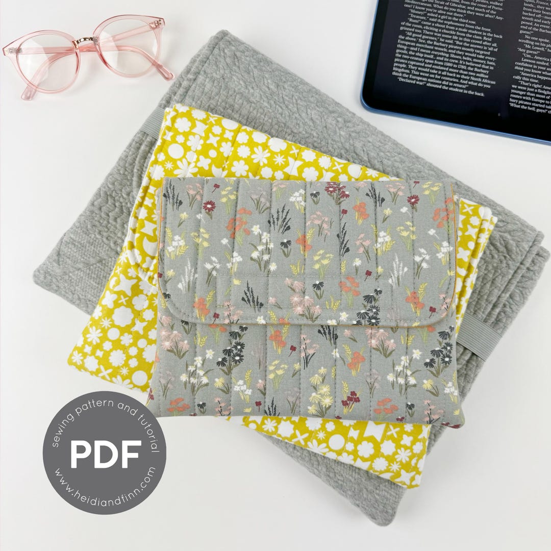 BOOKWORM, Tablet Sleeve Sewing Pattern, E Reader Pouch, Gift for Book ...