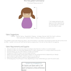 MINI Cuddle Dolls, Cuddle Doll Pattern, Doll Pdf Sewing Pattern, Soft ...