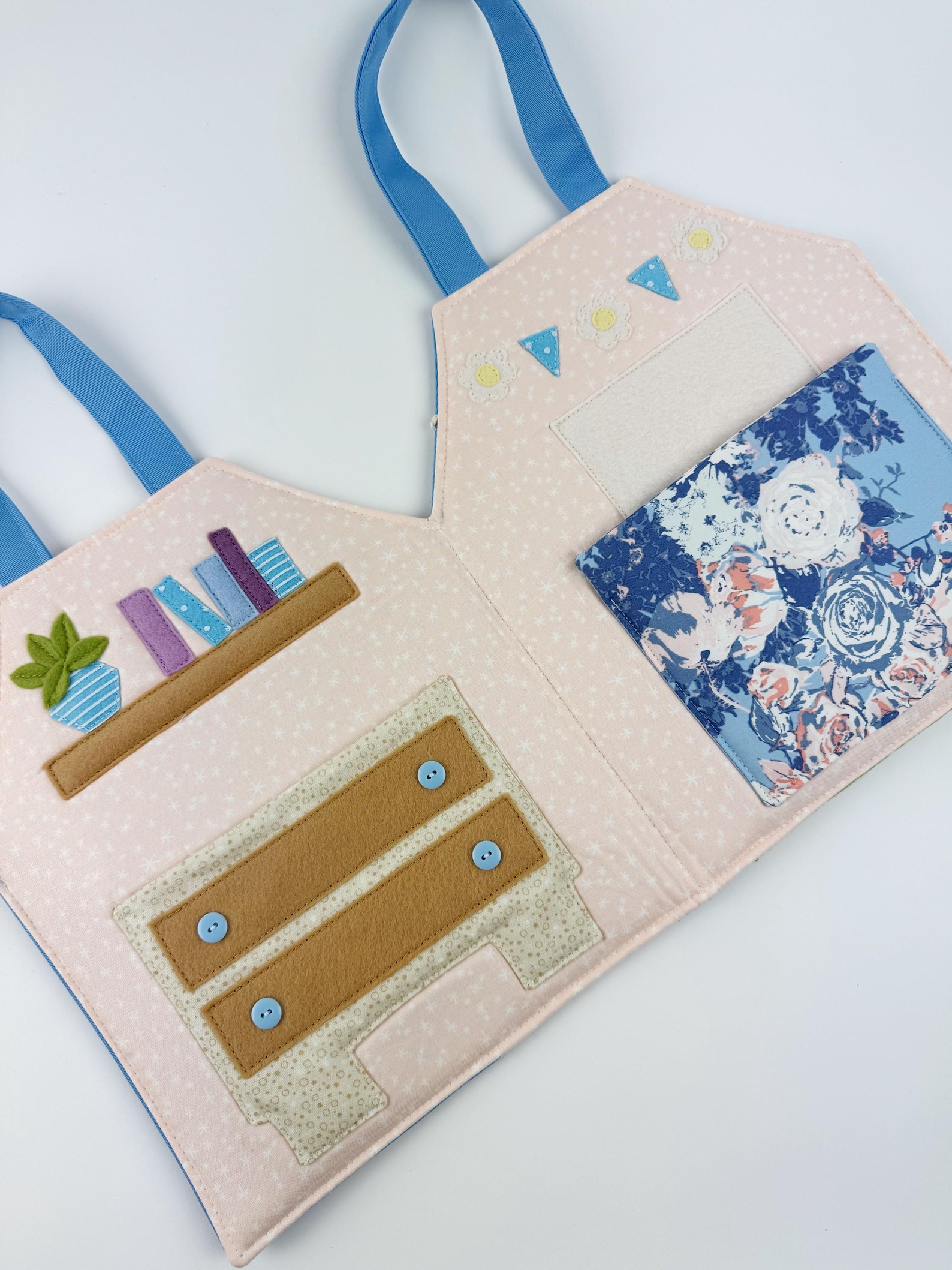 Baby Doll Dollhouse BAG, Portable Dollhouse, Fabric Dollhouse, Soft ...