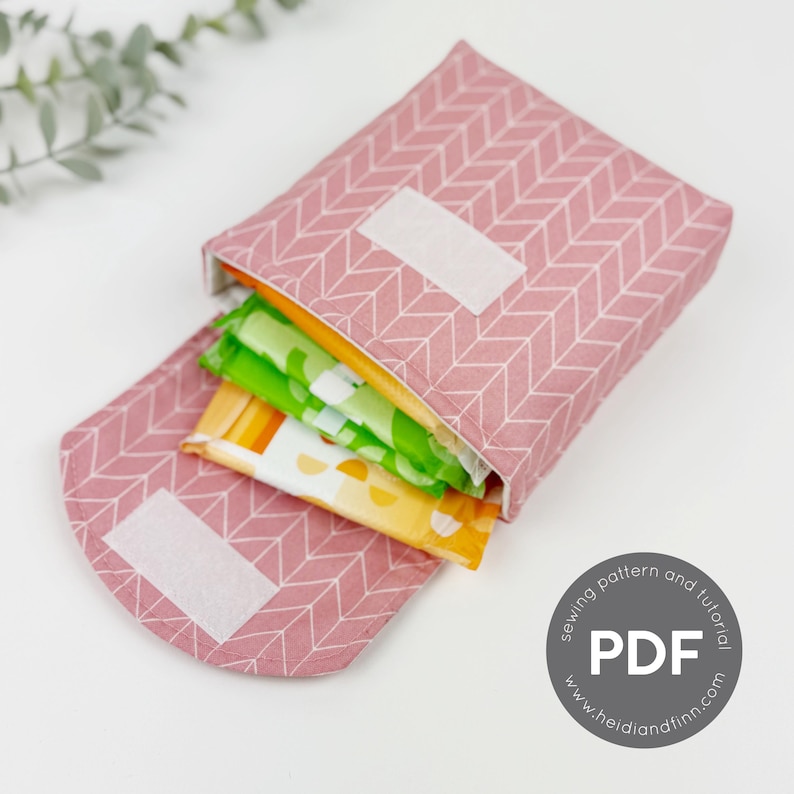 PAD & TAMPON Travel Case, Tampon Case Sewing Pattern, Pad Tampon Pouch ...