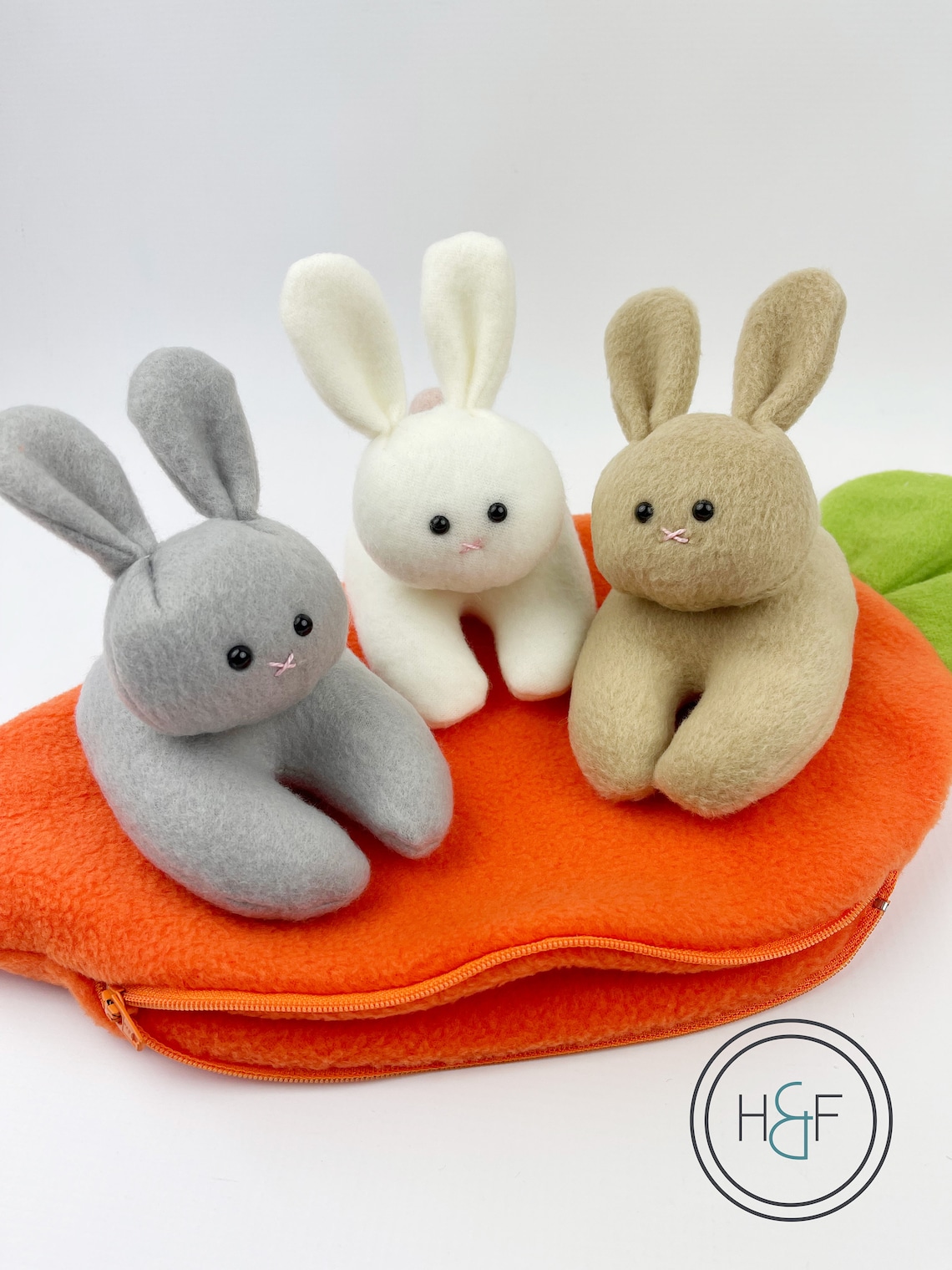 Bitty Bunnies Sewing Pattern Bunny Sewing Pattern Tiny | Etsy