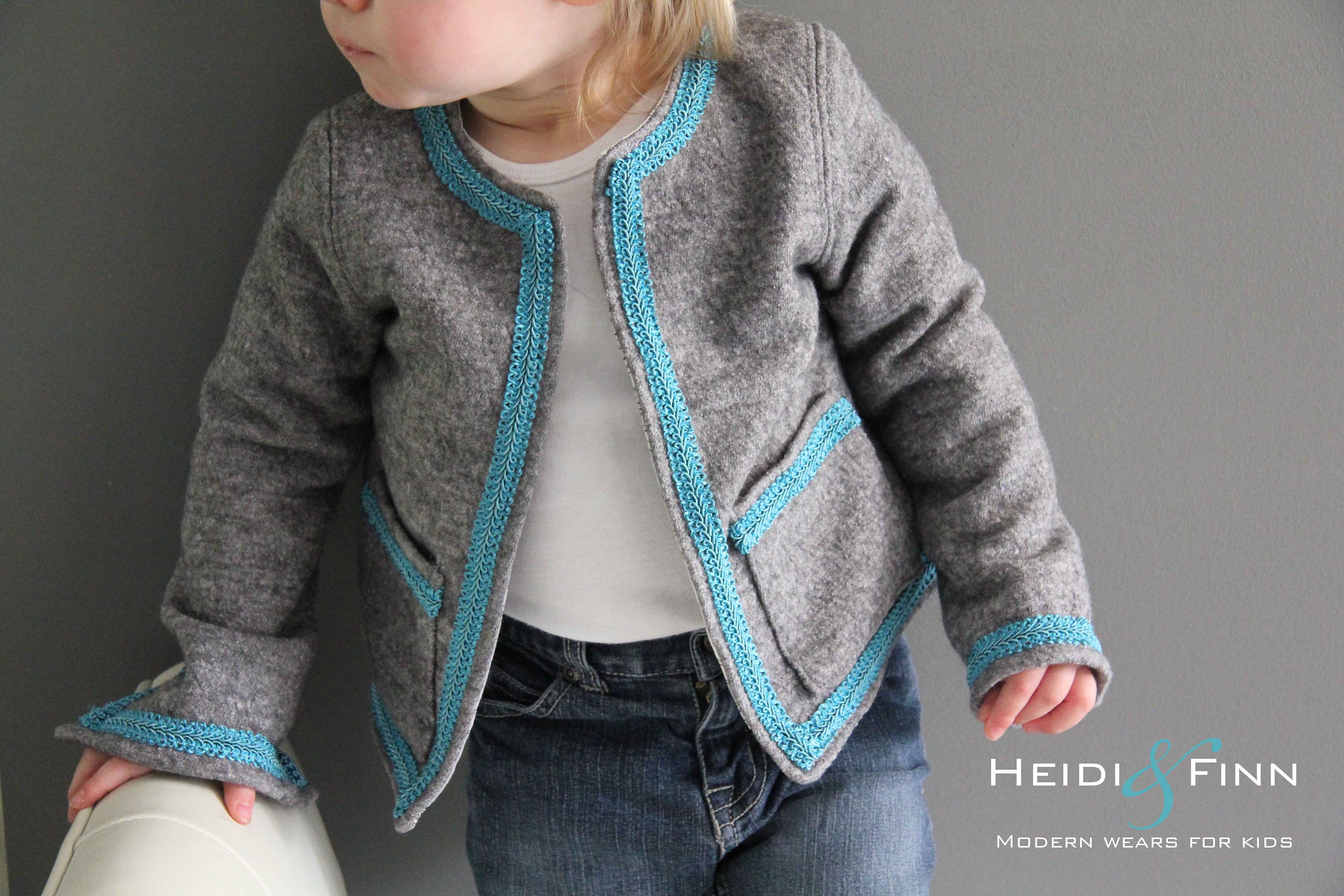 Coco Jacket Sewing Pattern and Tutorial 12m-12y Holiday - Etsy Canada