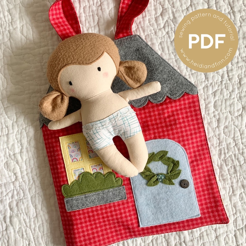 Baby Doll Dollhouse BAG, Portable Dollhouse, Fabric Dollhouse, Soft ...