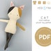 Cat Doll Sewing Pattern, Mini Softie Pattern, Kitten Sewing Pattern ...