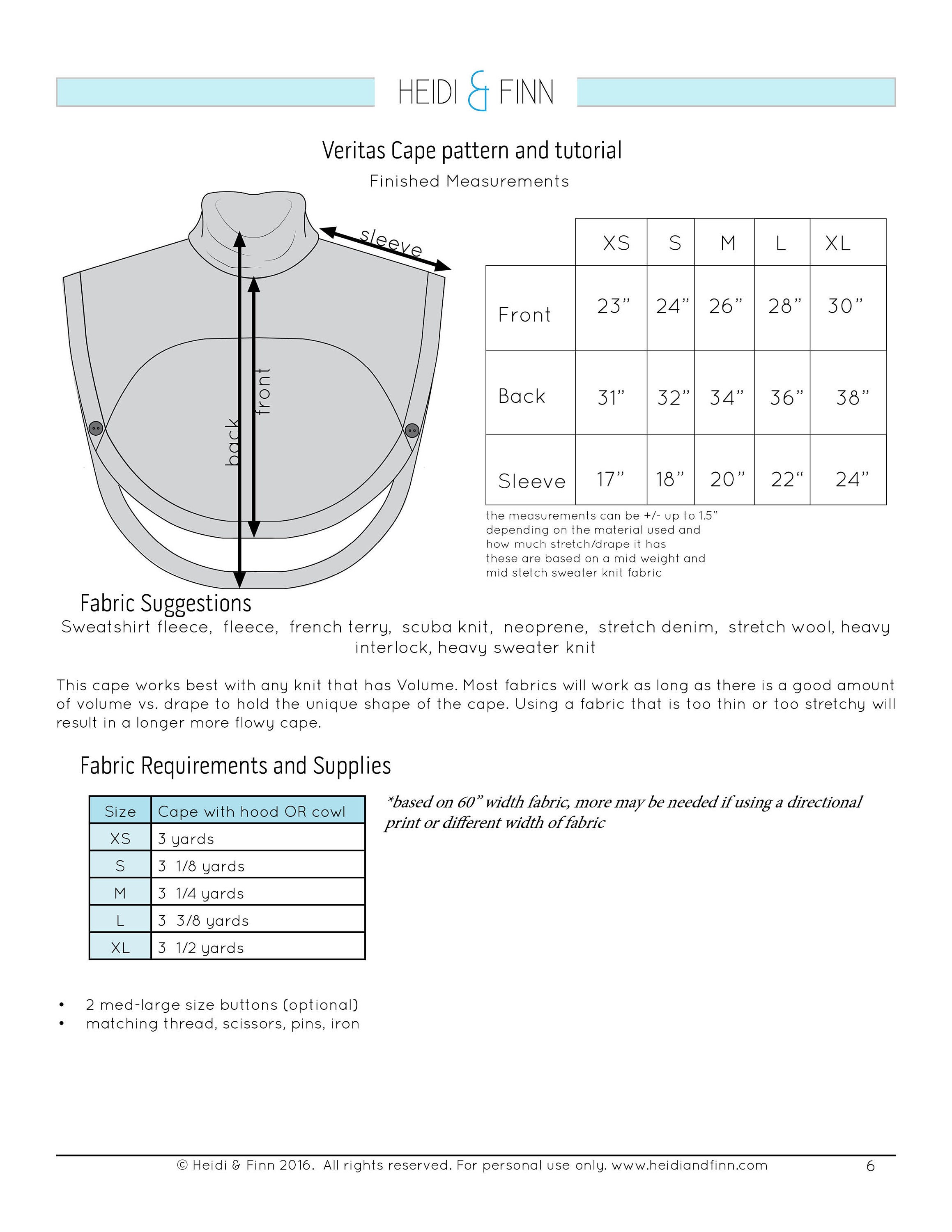 Veritas Cape Poncho Sewing Pattern Adult Poncho Sewing - Etsy Australia