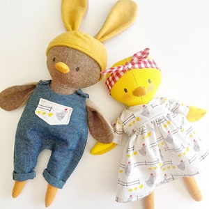 Chick Doll Sewing Pattern: Mini Softie Plush Bird (PDF Pattern) - Etsy