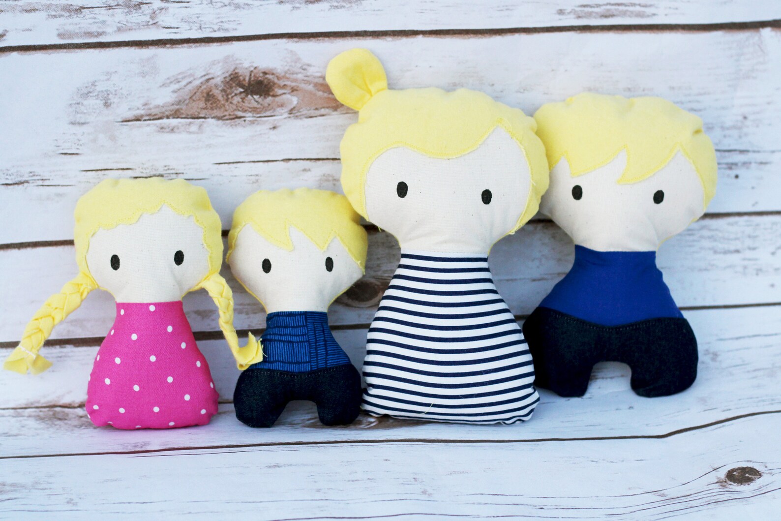 Mini Pals FAMILY PORTRAIT Soft Rag Doll Pdf Sewing Pattern Toy - Etsy ...