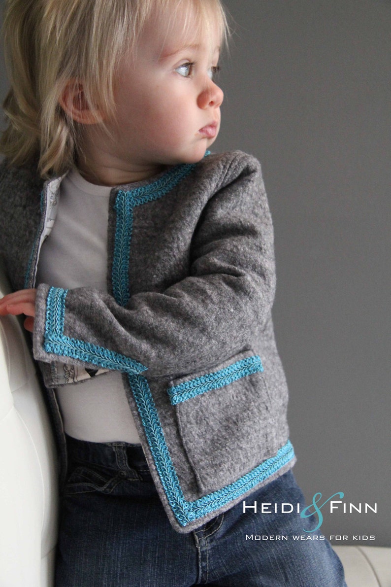 Coco Jacket Sewing Pattern and Tutorial, 12m-12y, Holiday Jacket, Coat ...