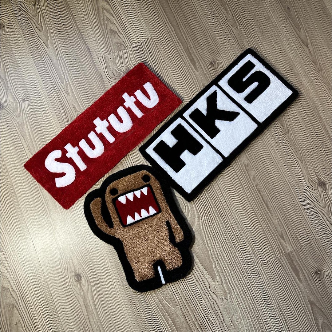 JDM Carpet Set Domo-kun, HKS, Stututu Nitro Designs, Handmade, Car ...