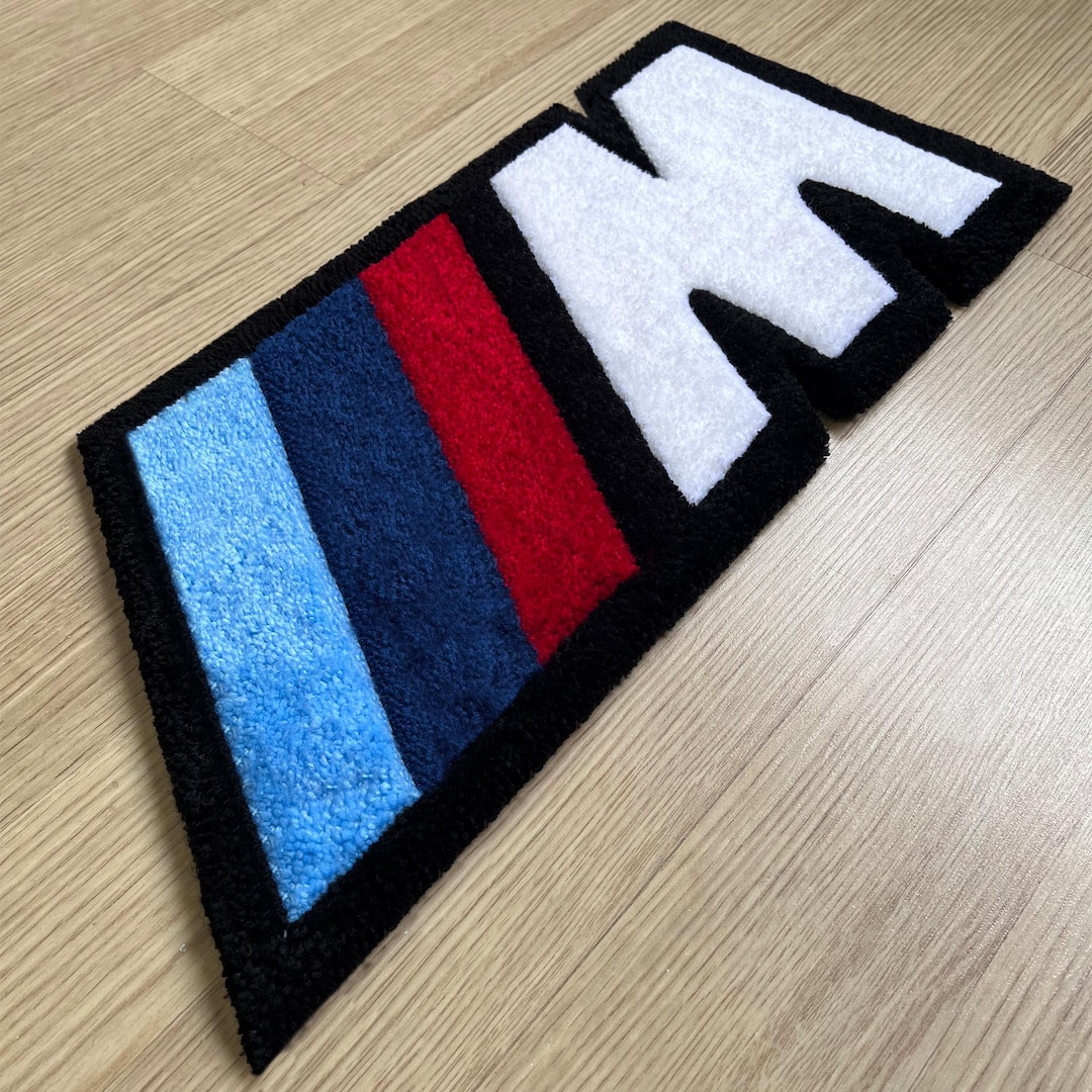 BMW M Logo Tufted Rug – Handmade Motorsport Gift for Car Enthusiasts - Etsy
