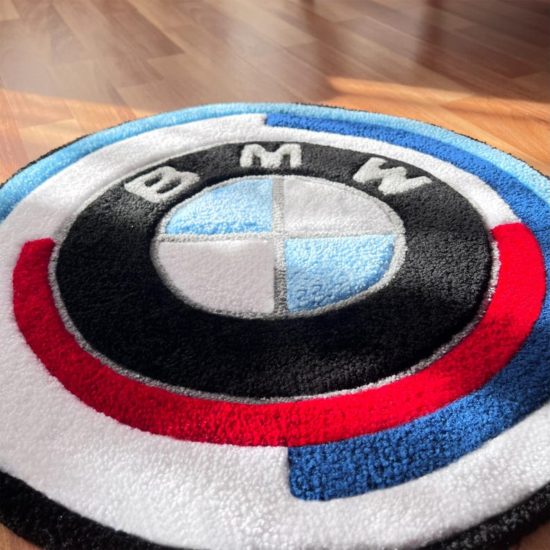 Handmade BMW Logo Rug | Car Enthusiast Decor , Motorsport Gift - Etsy