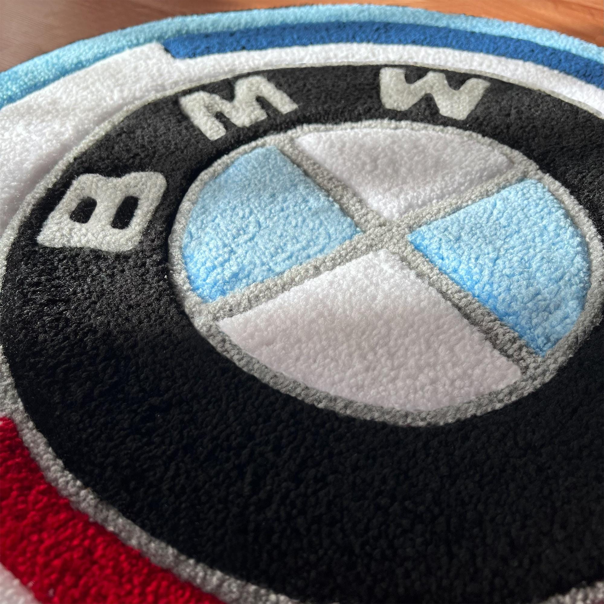 Handmade BMW Logo Rug | Car Enthusiast Decor , Motorsport Gift - Etsy