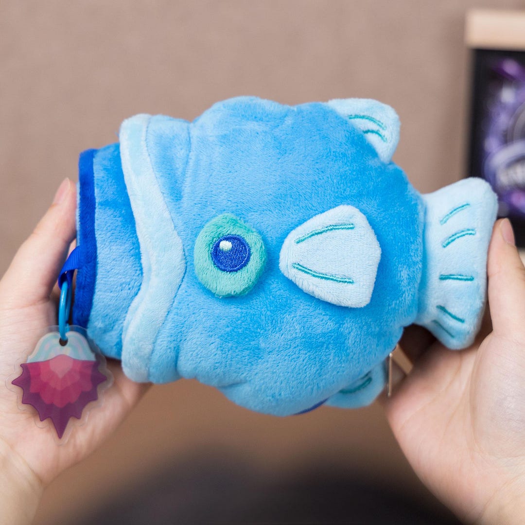 Zelda Tetra Fish Plush Bag Soft Plush Storage Pouch Bag for Keys ...