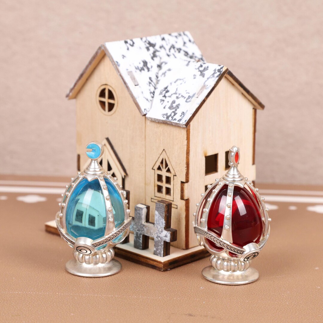 Magical Girl Soul Gem Prop With Light-up Core Sterling Silver Shell ...
