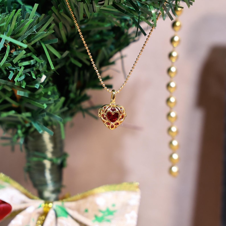 Zelda Heart Container Necklace Bracelet 18k Gold Jewelry, Ruby Necklace ...