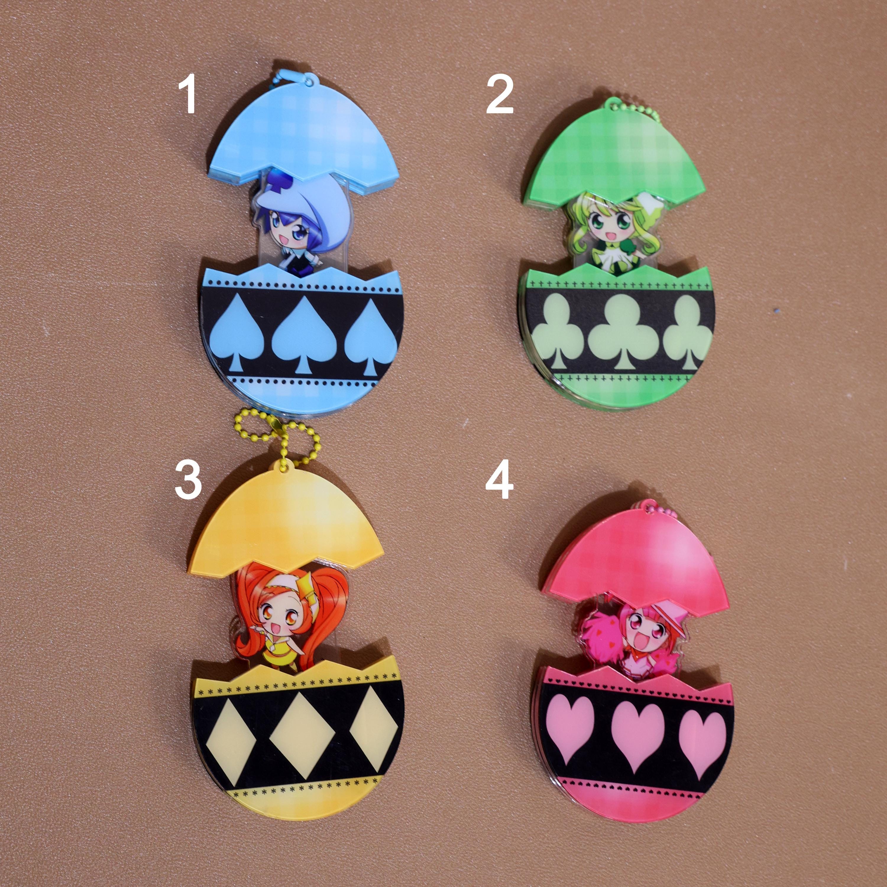 Shugo Chara Guardian Egg Keychain Pull-out Handmade Keyring Vibrant ...