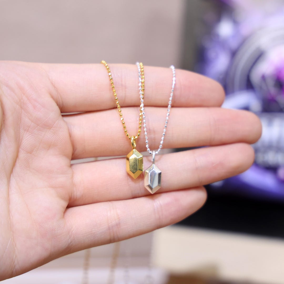 Zelda Rupee Necklace 925 Silver, 9k, 14k, or 18k Gold Options Luxury ...