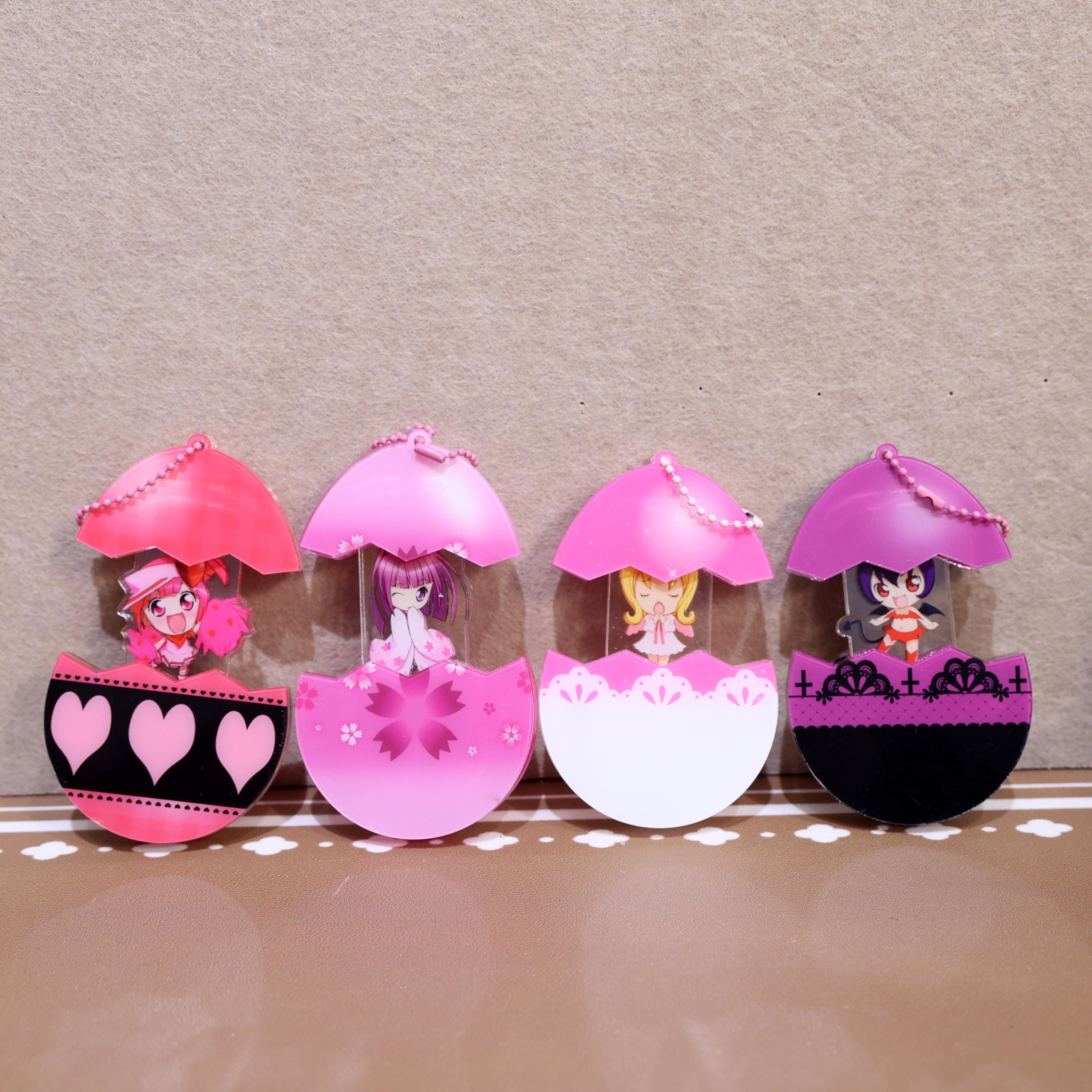 Shugo Chara Guardian Egg Keychain Pull-out Handmade Keyring Vibrant ...
